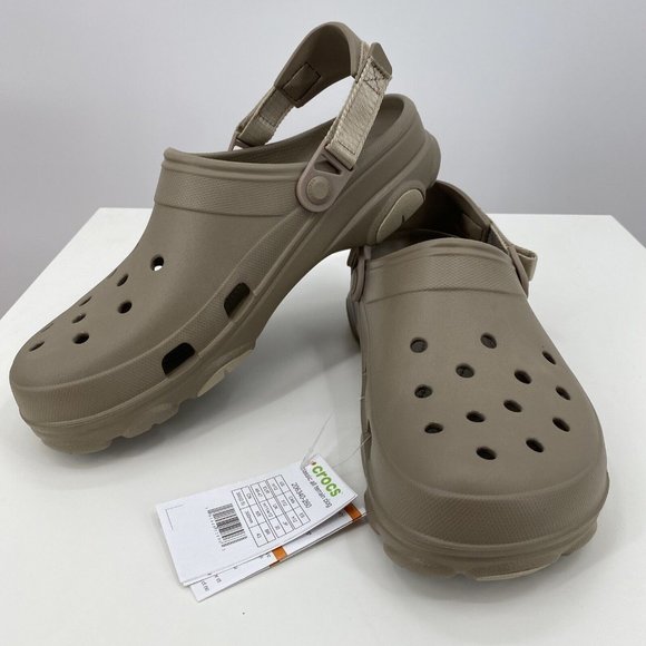 CROCS | Shoes | Crocs Classic Mens Size 2 All Terrain Clog Khaki Slip ...